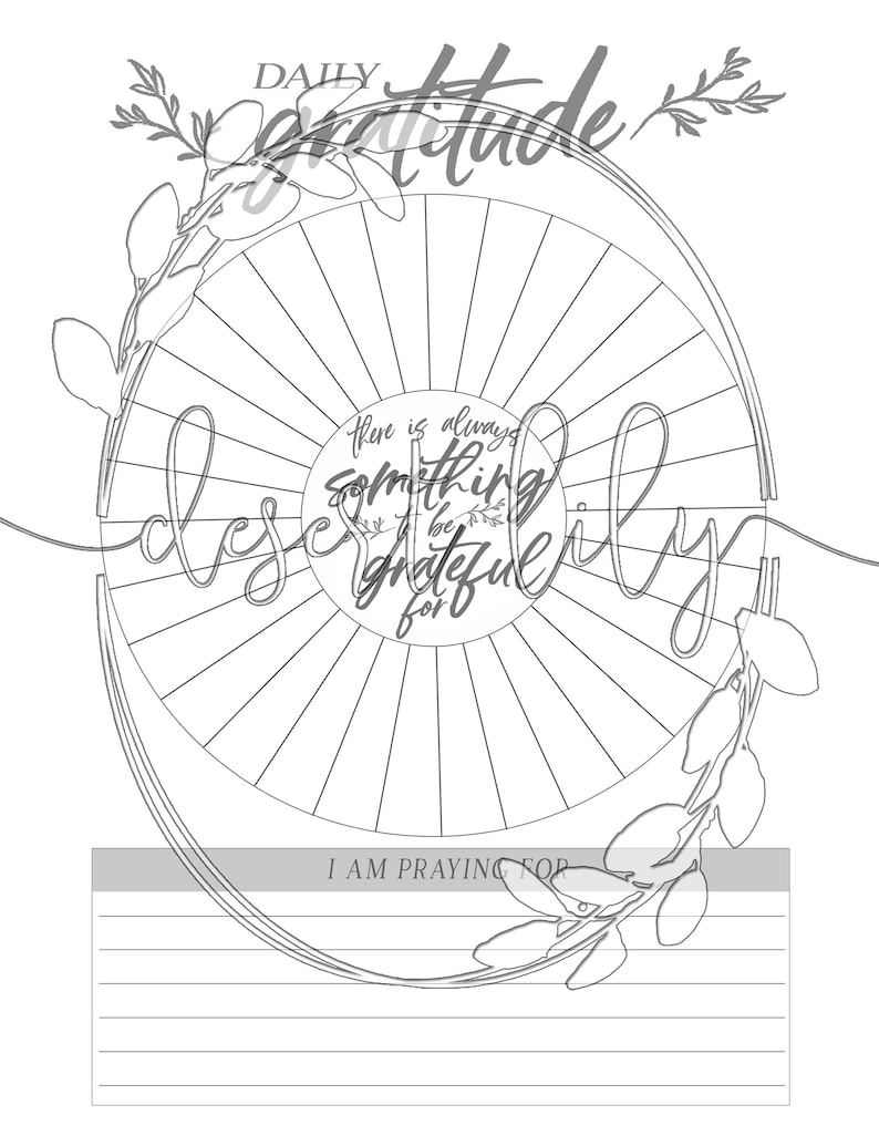 Daily Gratitude Tracker -- - Etsy
