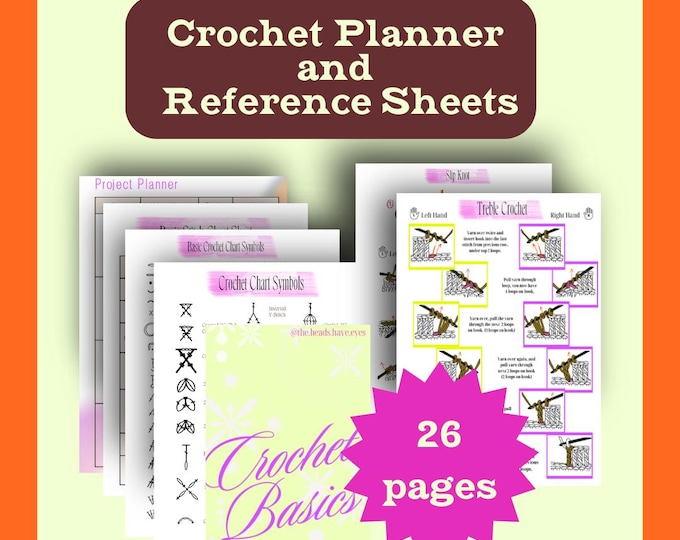 Printable Crochet Stitch Guide: Symbol Chart, Easy Reference (PDF ...