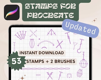 Procreate Crochet Symbol Stamps: Digital Pattern Design Brushes ...