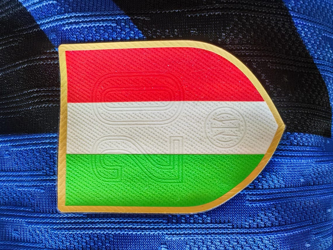 Patch Badge Logo Scudetto Jersey Inter Tricolor 2024 2025 New 20 ...