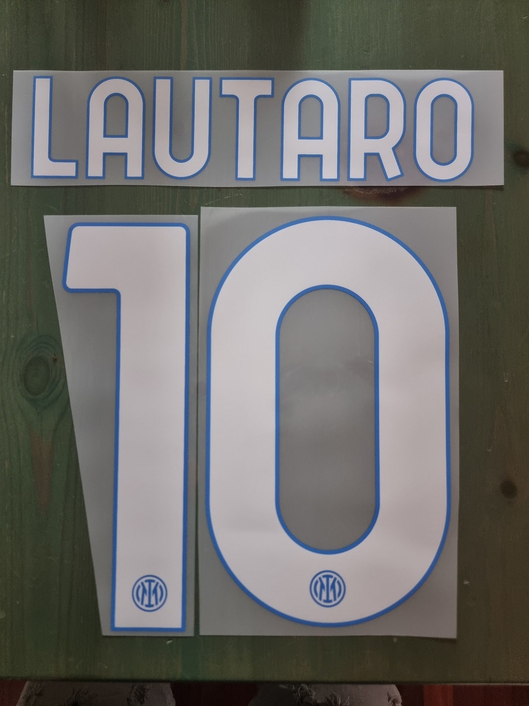 Nameset Customization Name Number Home Away Shirt Black LAUTARO 10 ...