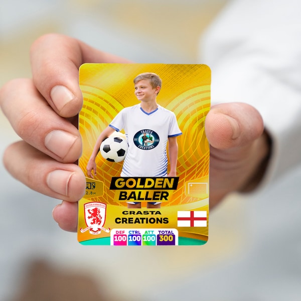Golden Baller Card - Etsy UK