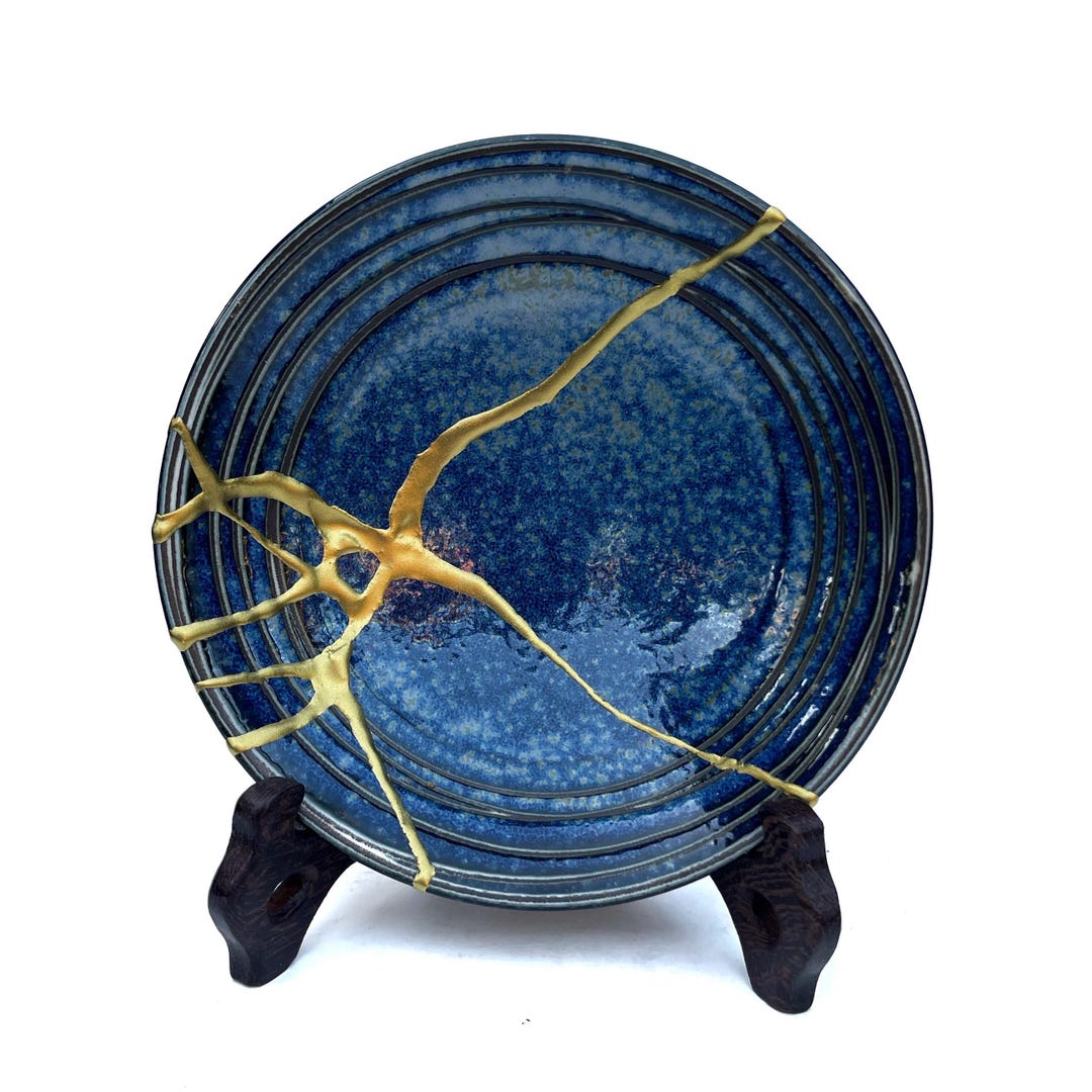 Include Wood Stand ,kintsugi Gifts, Kintsugi Bowl, Japanese Art in ...