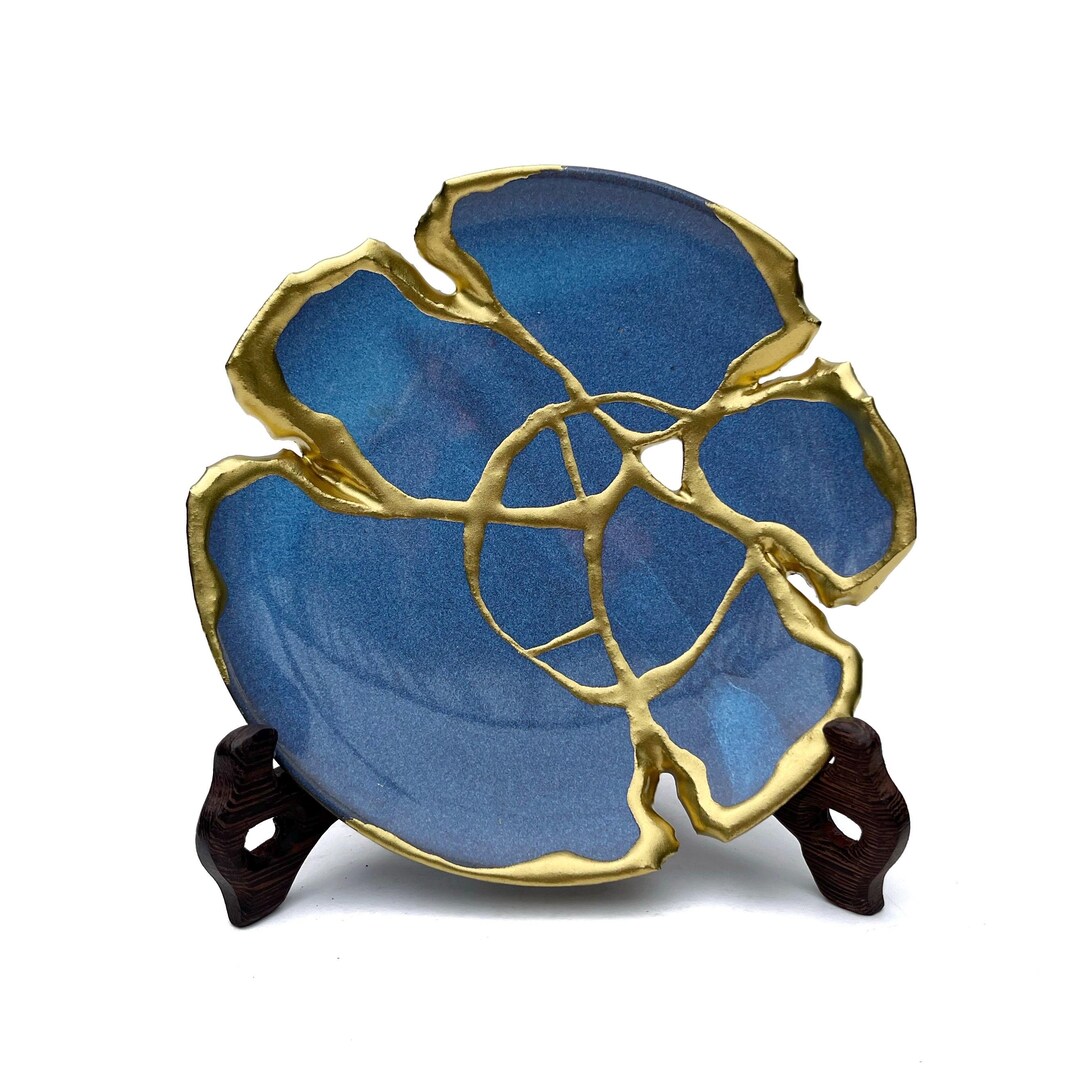 Include Wood Stand ,kintsugi Gifts, Kintsugi Bowl, Japanese Art in ...