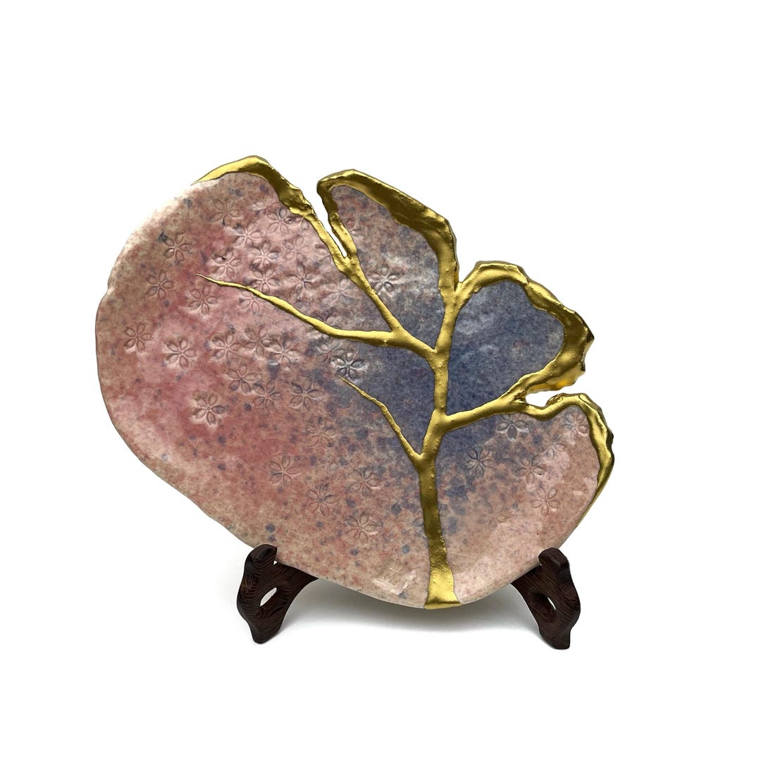 Include Wood Stand ,kintsugi Gifts, Kintsugi Bowl, Japanese Art in ...