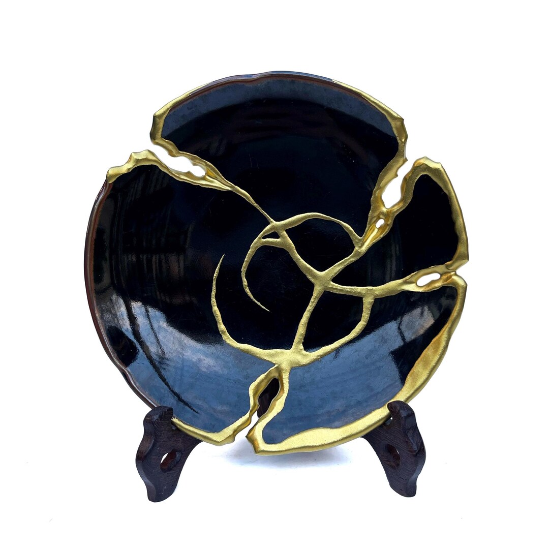 Include Wood Stand ,kintsugi Gifts, Kintsugi Bowl, Japanese Art in ...