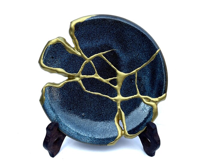 Include Wood Stand ,kintsugi Gifts, Kintsugi Bowl, Japanese Art in ...