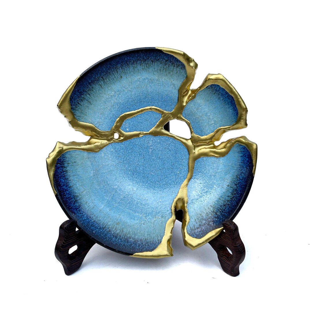 Include Wood Stand ,kintsugi Gifts, Kintsugi Bowl, Japanese Art in ...