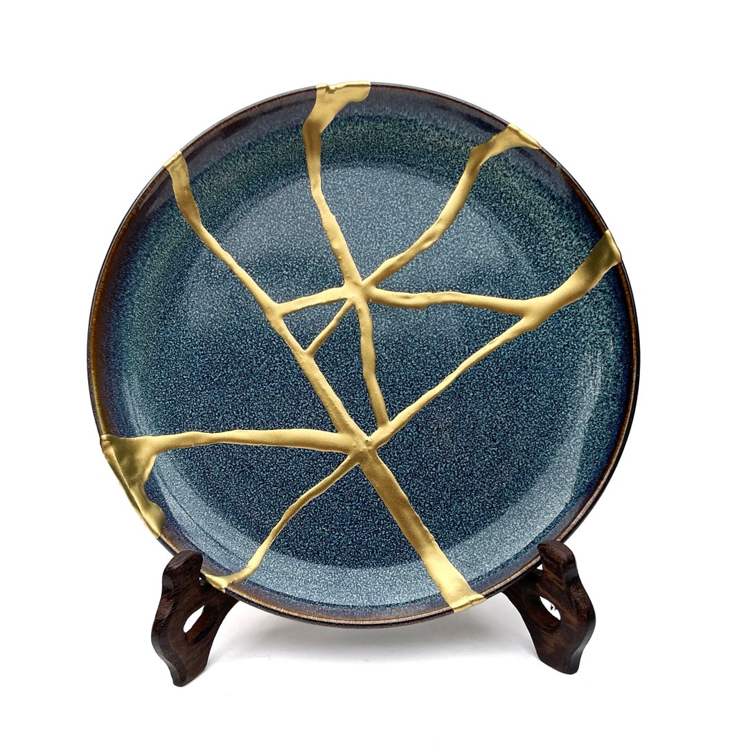 Include Wood Stand-kintsugi Gifts Kintsugi Bowl Japanese Art - Etsy