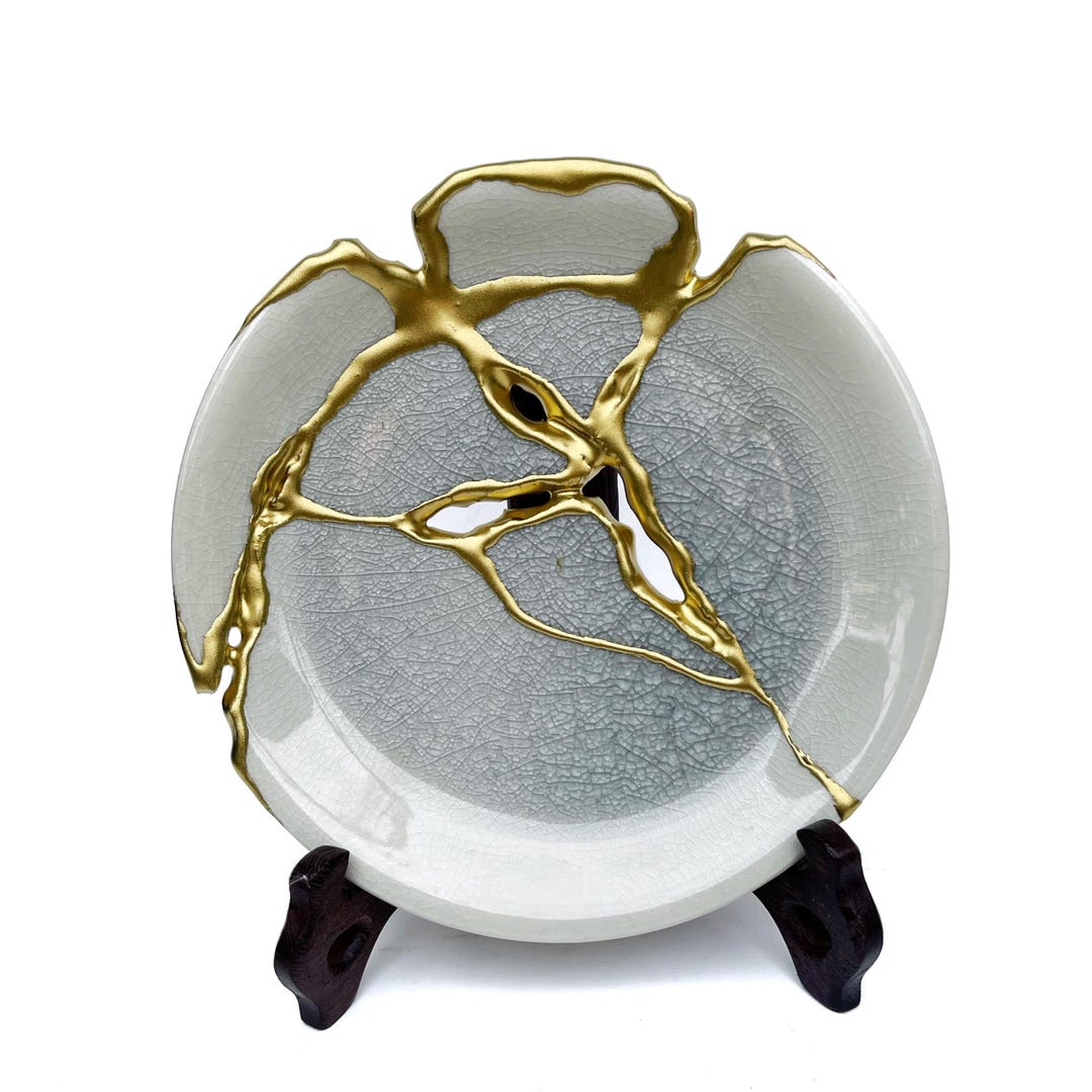 Include Wood Stand ,kintsugi Gifts, Kintsugi , Japanese Art in ...