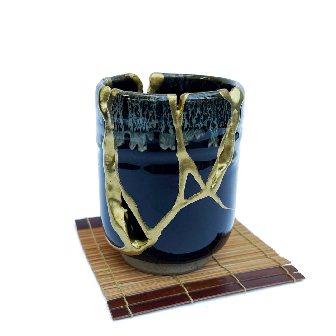 Include Wood Base ,kintsugi Gifts, Kintsugi Bowl, Japanese Art in ...