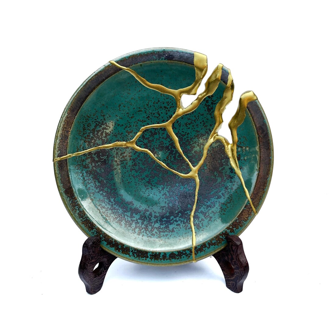 Include Wood Stand ,kintsugi Gifts, Kintsugi Bowl, Japanese Art in ...