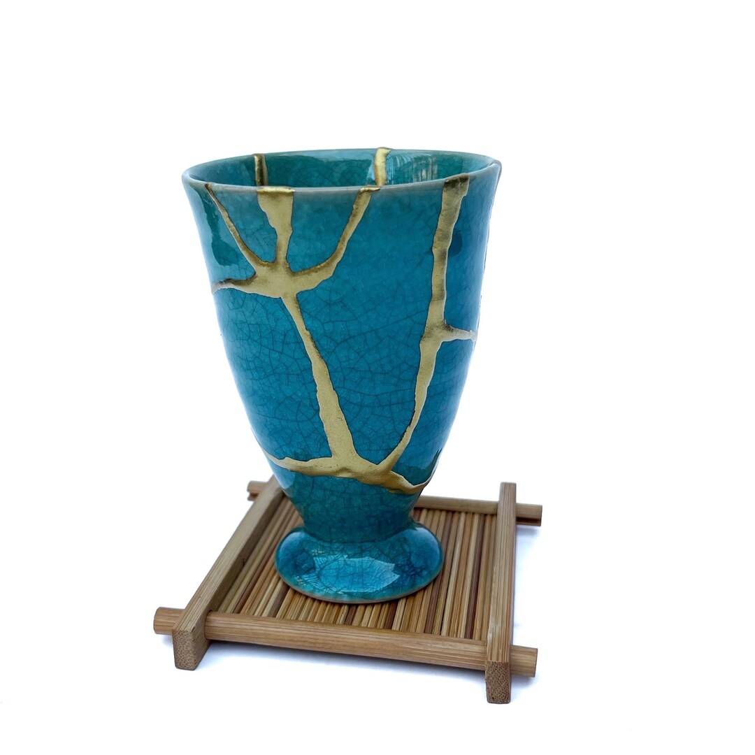 Include Wood Base ,kintsugi Gifts, Kintsugi Bowl, Japanese Art in ...