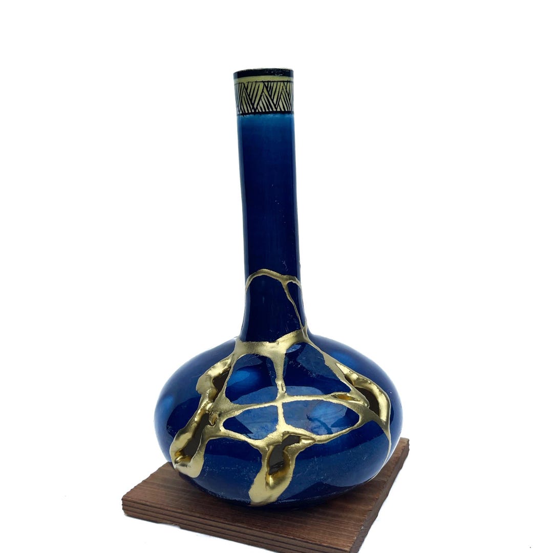 Include Wood Base ,kintsugi Gifts, Kintsugi Bowl, Japanese Art in ...