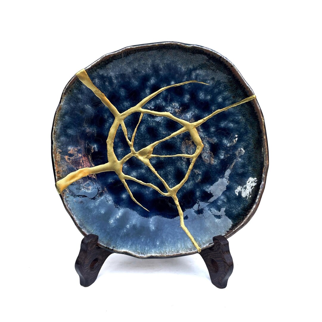Include Wood Stand ,kintsugi Gifts, Kintsugi Bowl, Japanese Art in ...