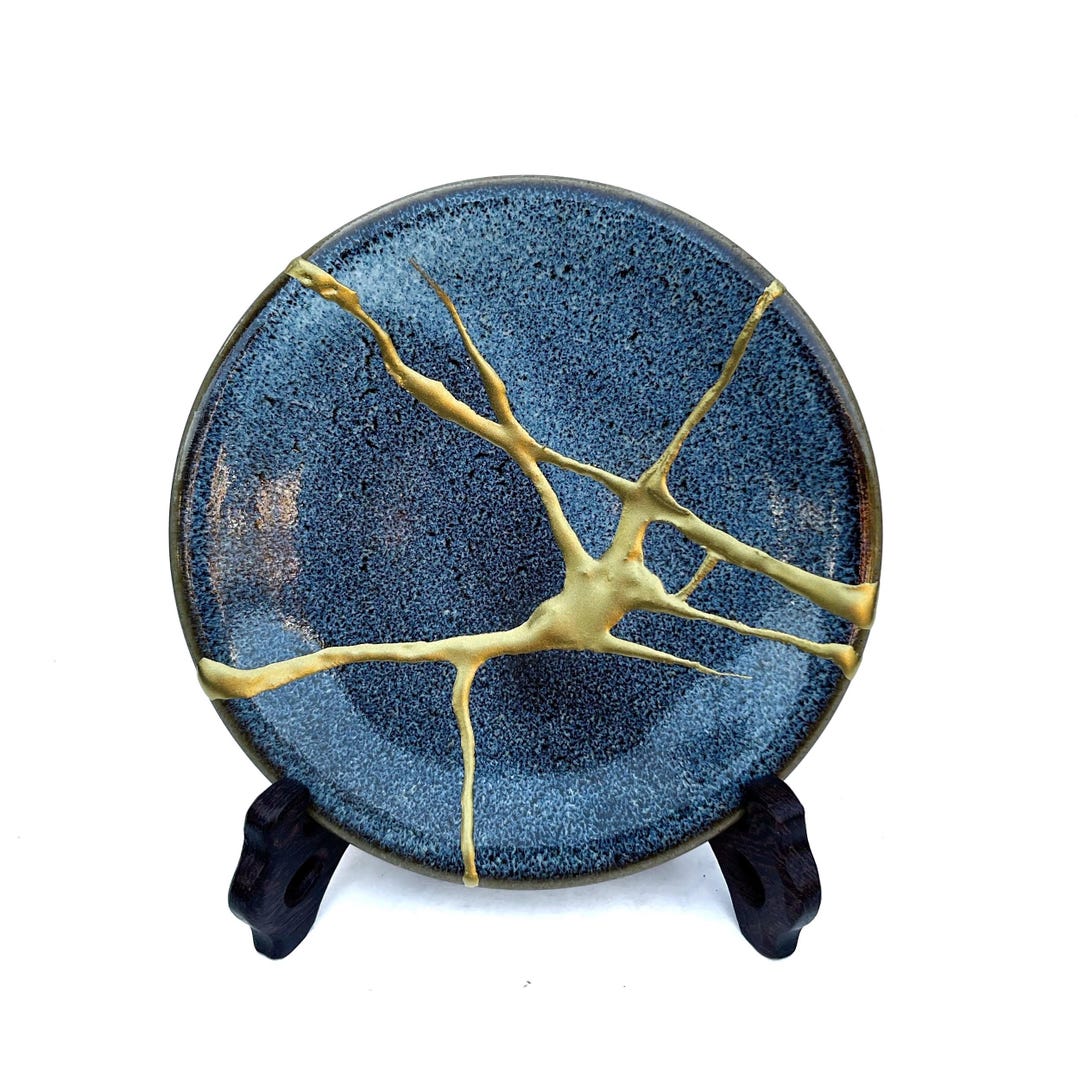 Include Wood Stand ,kintsugi Gifts, Kintsugi Bowl, Japanese Art in ...