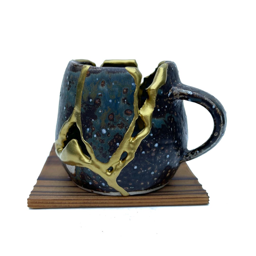 Include Wood Base ,kintsugi Gifts, Kintsugi Bowl, Japanese Art in ...