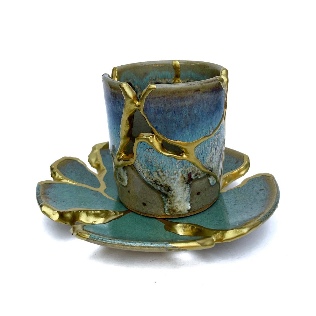 Kintsugi,coffee Set ,kintsugi Gifts, Kintsugi Bowl, Japanese Art in ...
