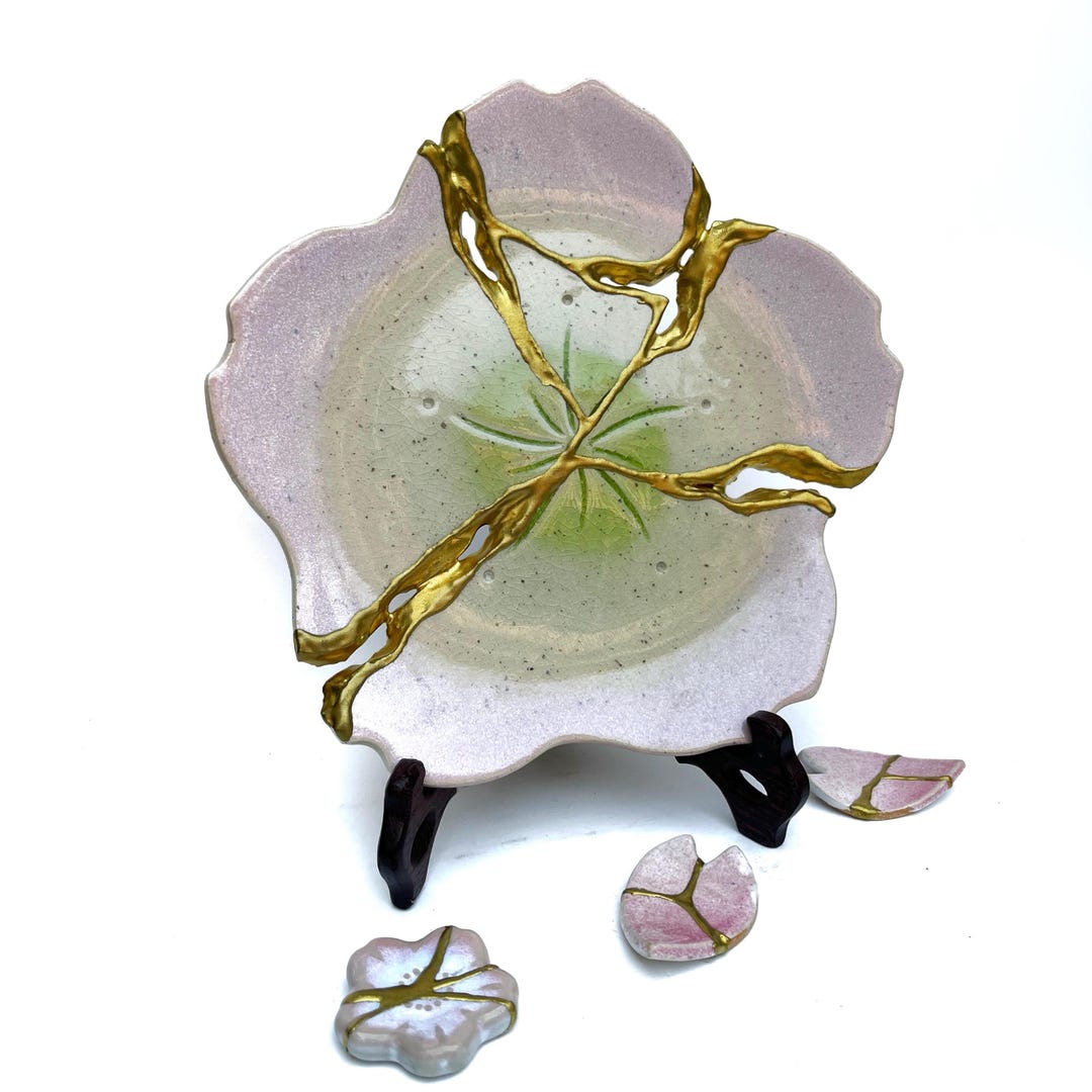 Include Wood Stand ,kintsugi Gifts, Kintsugi Bowl, Japanese Art in ...