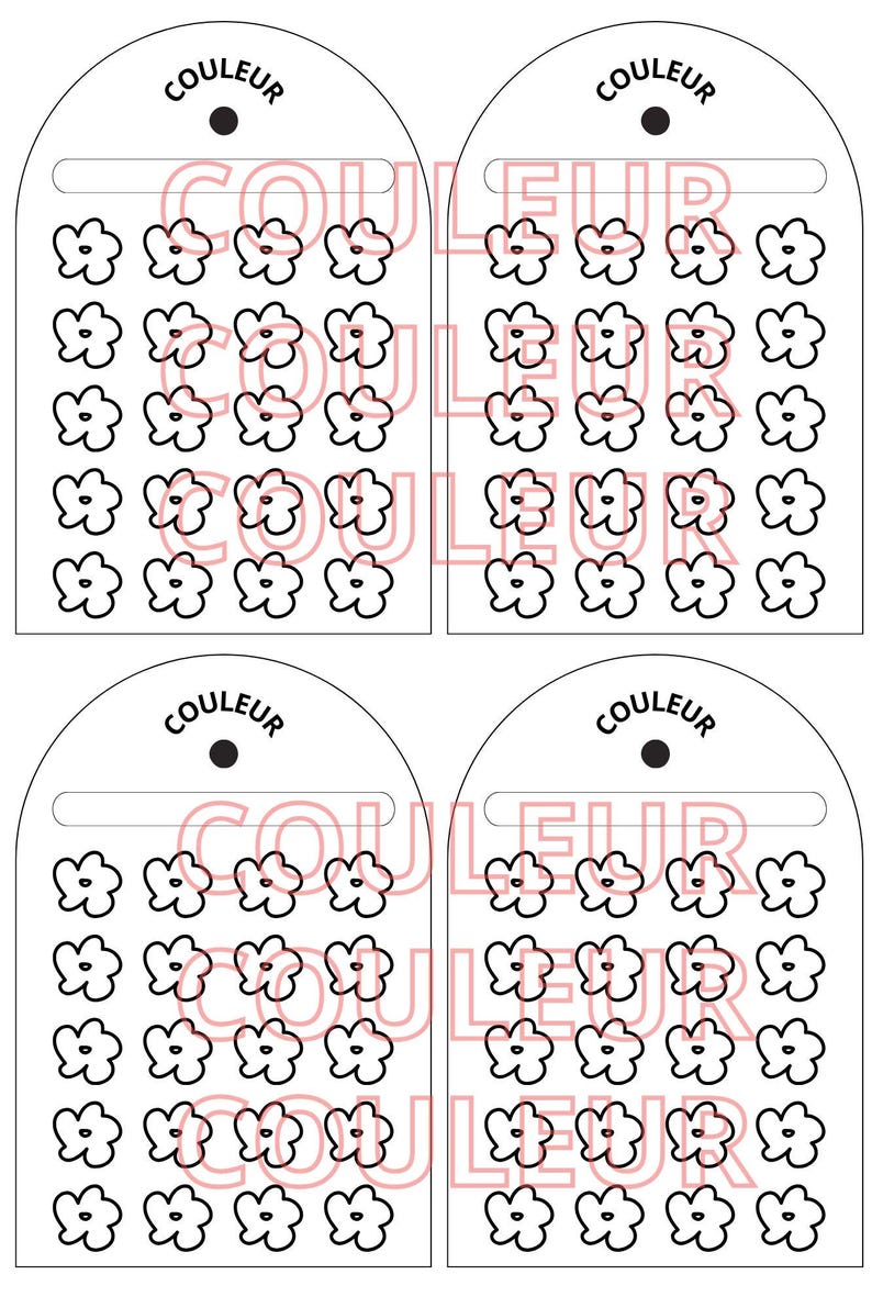 Flower Color Chart - PDF File to Download and Print - Etsy