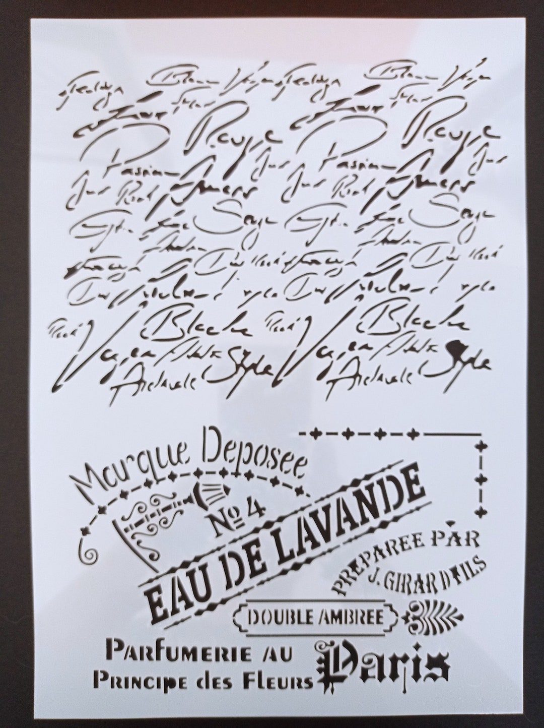 Stencil Stencil Semi-rigid Pattern Word/writing/letter A4 - Etsy