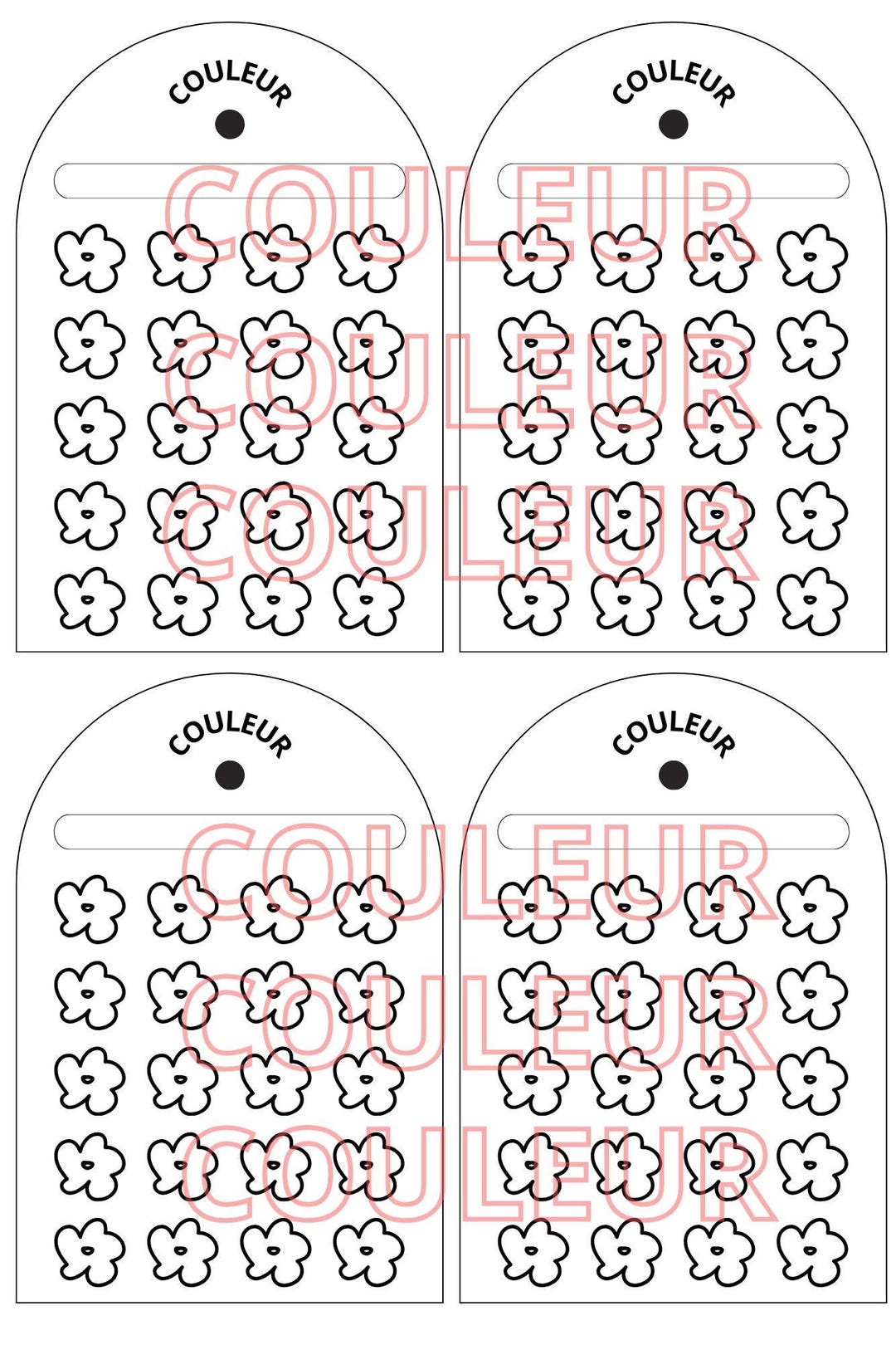 Flower Color Chart PDF File to Download and Print - Etsy UK