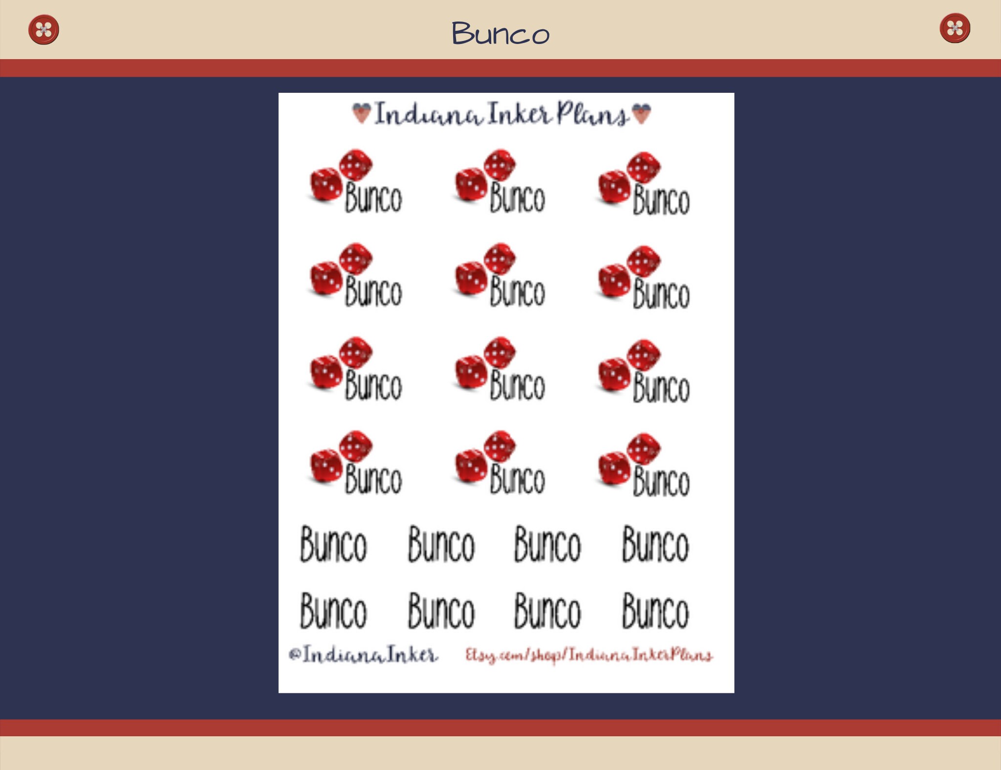 Game Stickers, Bunco, Play Cards, Euchre, Bingo, Game Night, Decorative ...
