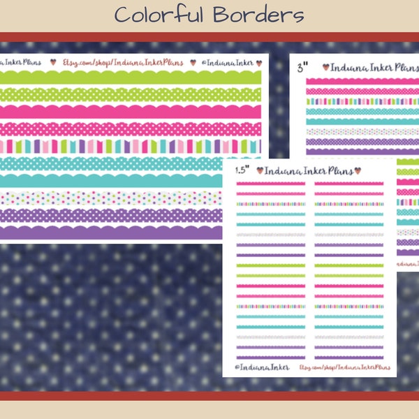 Colorful Borders - Etsy