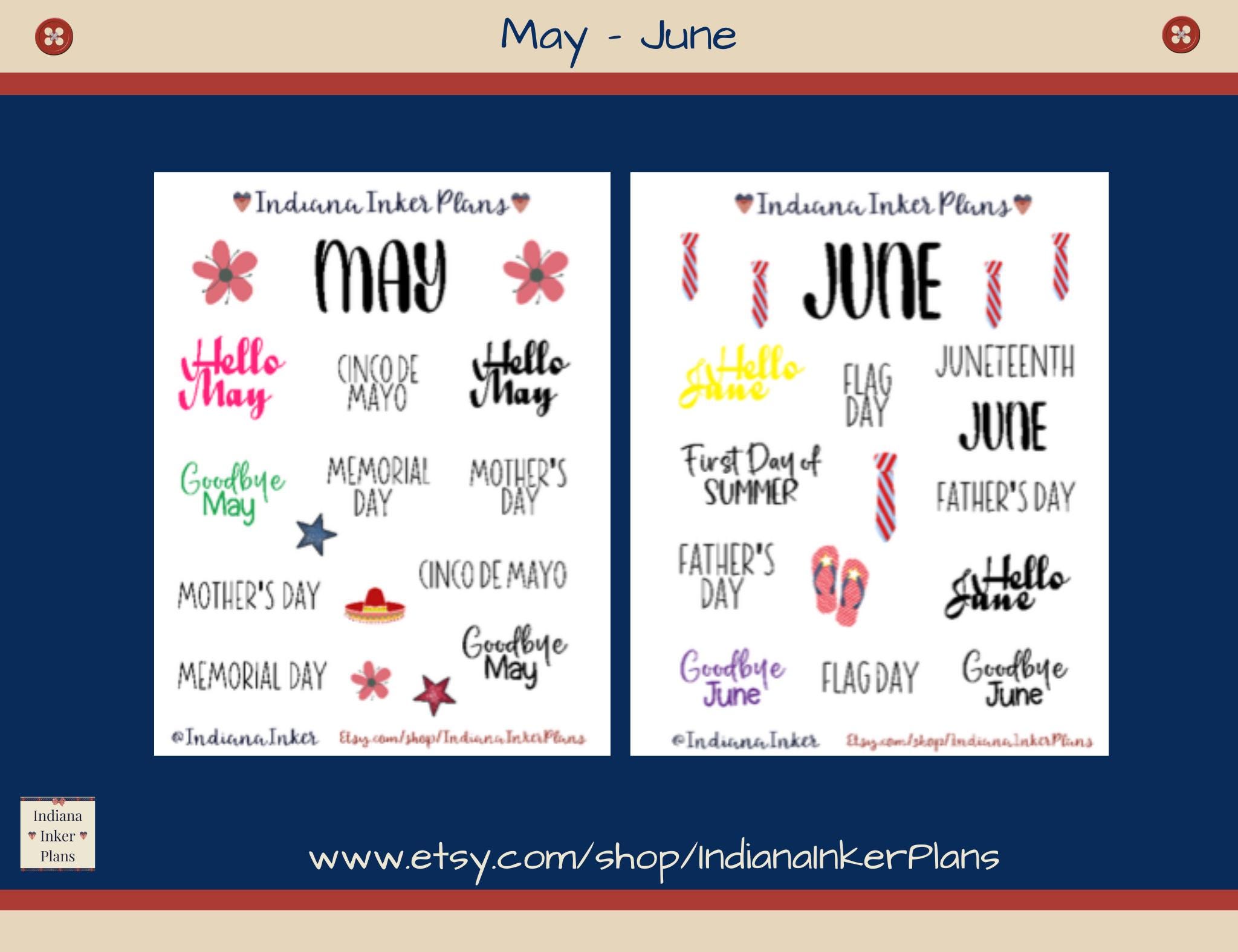 Monthly Holiday Combination Sticker Sheets, Christmas, Easter ...