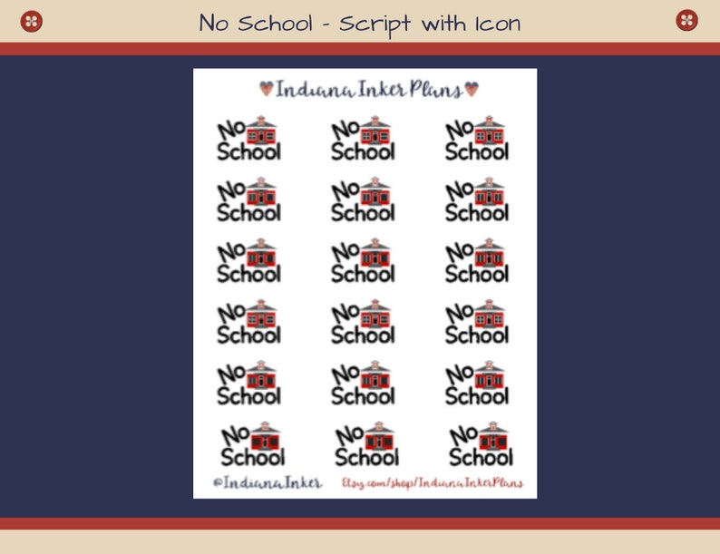 No School Stickers, Planner Stickers, Scrapbooking, School Stickers ...