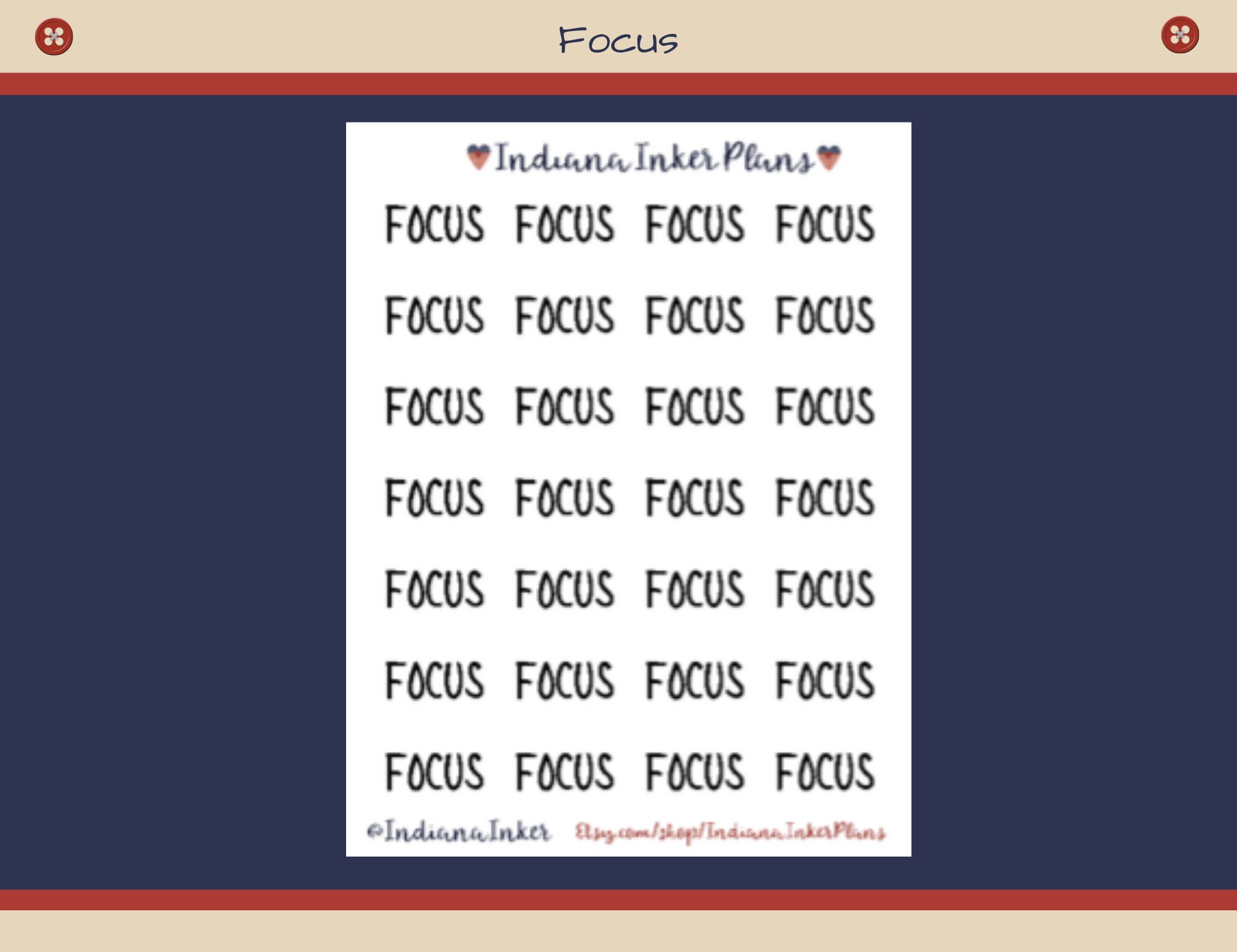 Be Productive Stickers Focus Script Stickers Bee - Etsy