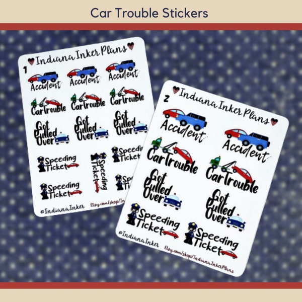 Car Accident Sticker - Etsy