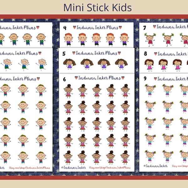 Kids Planner Stickers - Etsy