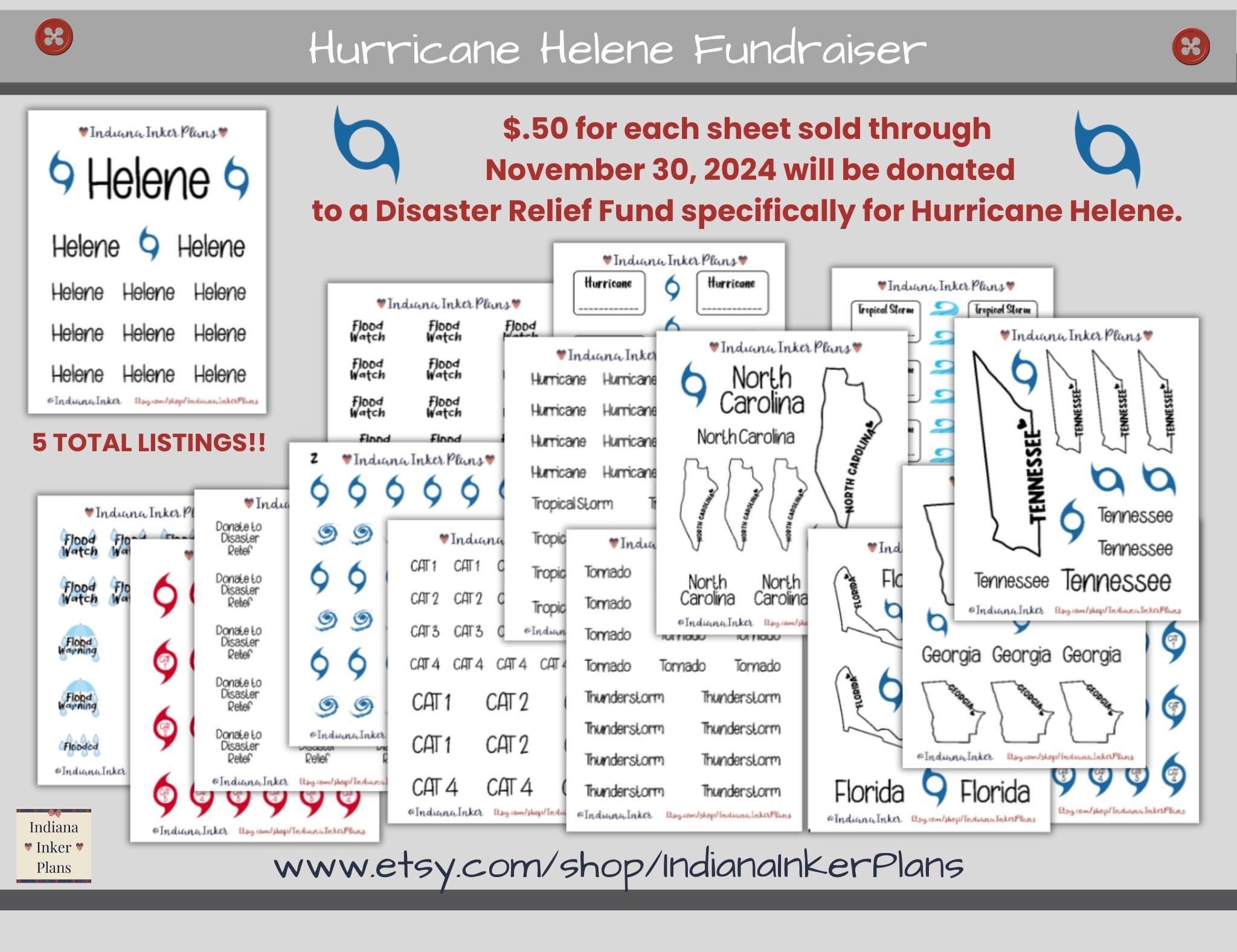 Hurricane Icon Stickers, Weather Icon Stickers, Functional Stickers ...