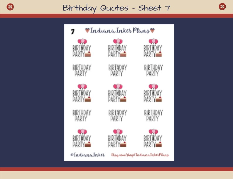 My Birthday Stickers Happy Birthday to Me Stickers Celebrate - Etsy