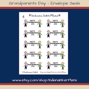 Grandparents Day Stickers, Stick People, Planner Stickers, Scrapbooking ...