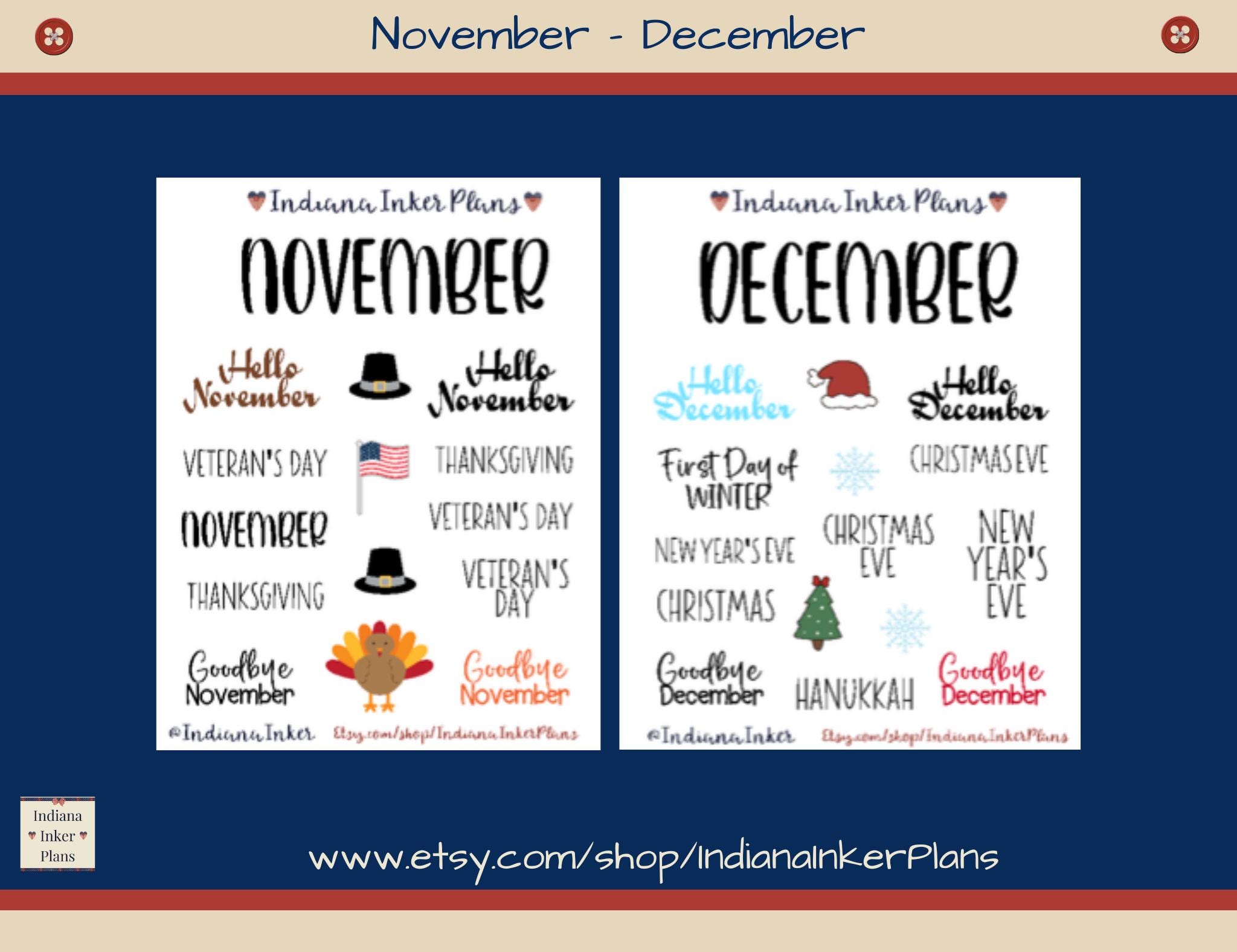 Monthly Holiday Combination Sticker Sheets, Christmas, Easter ...