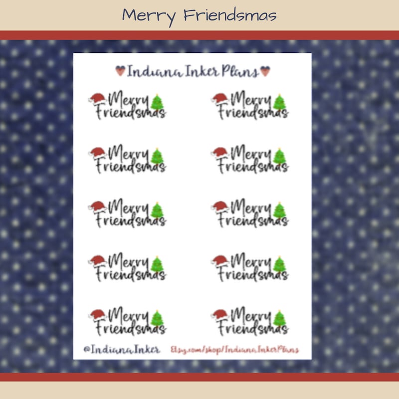 Merry Friendsmas - Etsy
