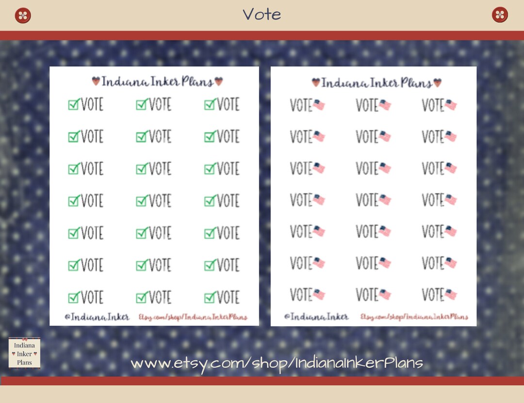 Vote Stickers - Etsy