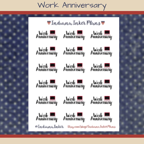 Work Anniversary Stickers - Etsy