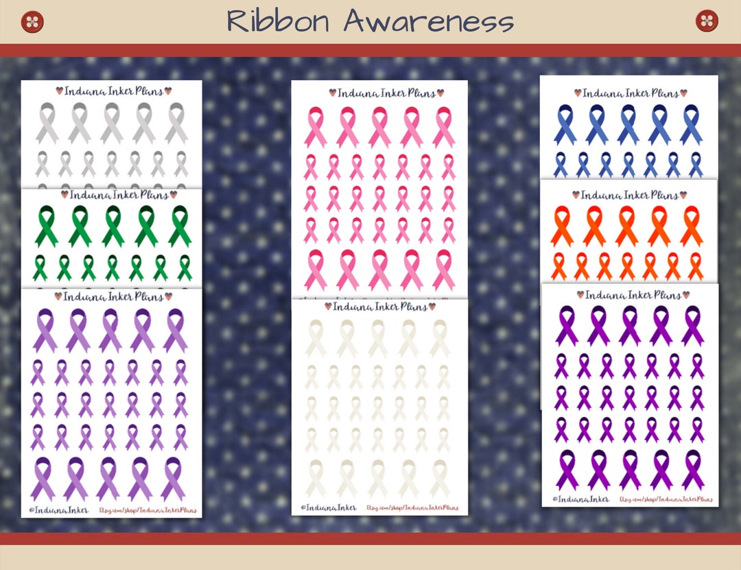 Ribbon Stickers, Ribbon Awareness, Decorative Planning, Awareness ...