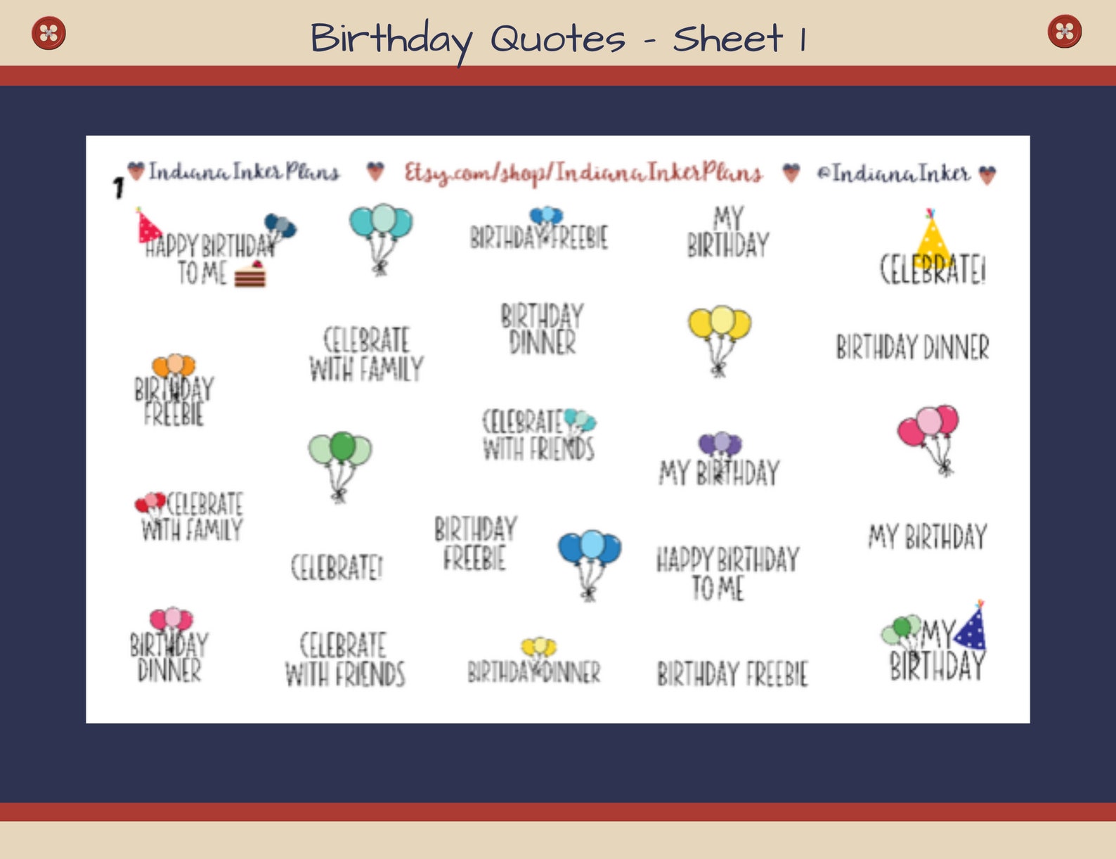My Birthday Stickers Happy Birthday to Me Stickers Celebrate - Etsy
