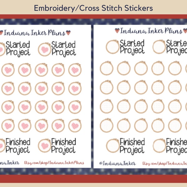 Cross Stitch Label - Etsy