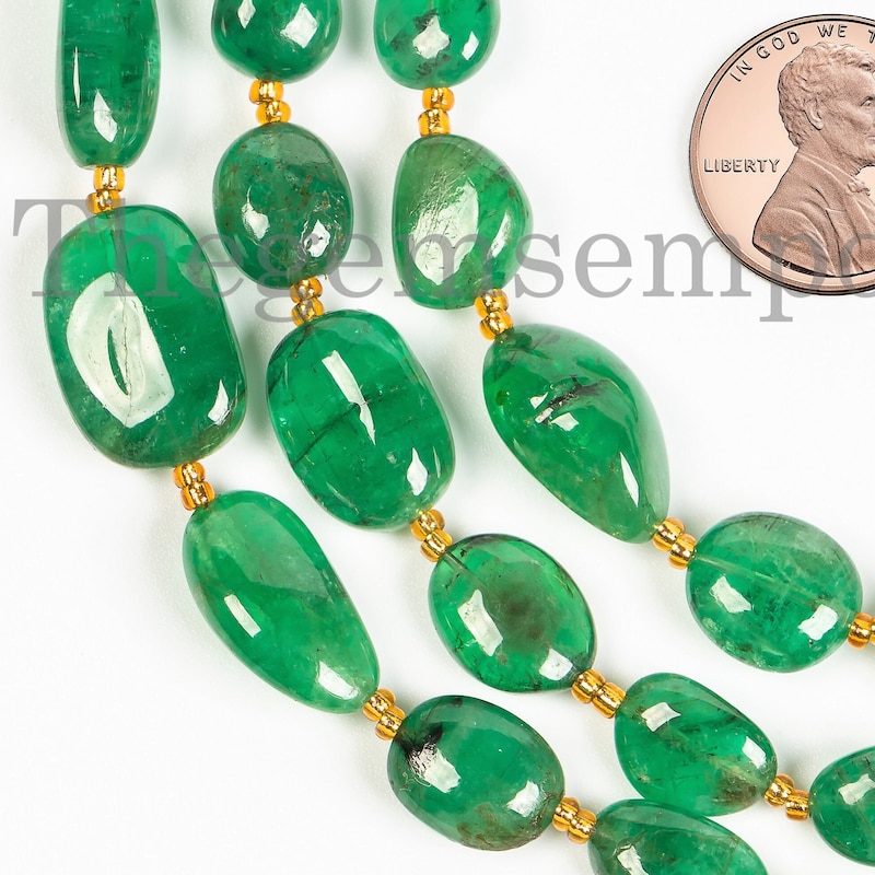 Tumbled Emerald - Etsy