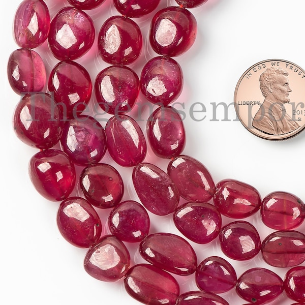 Natural Ruby Beads - Etsy