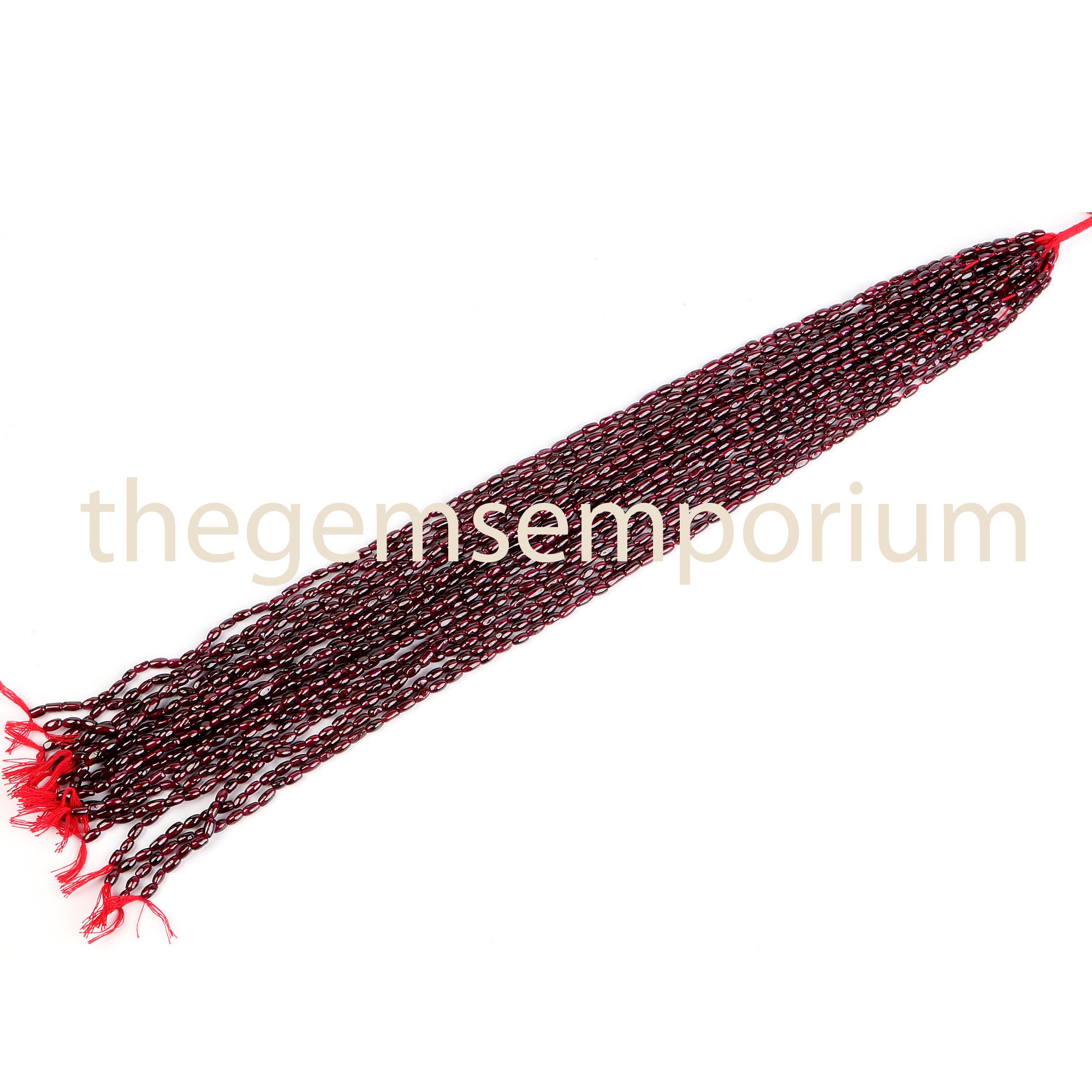 Garnet Plain Loi Shape Gemstone Beads, Garnet Smooth Loi Gemstone Beads ...