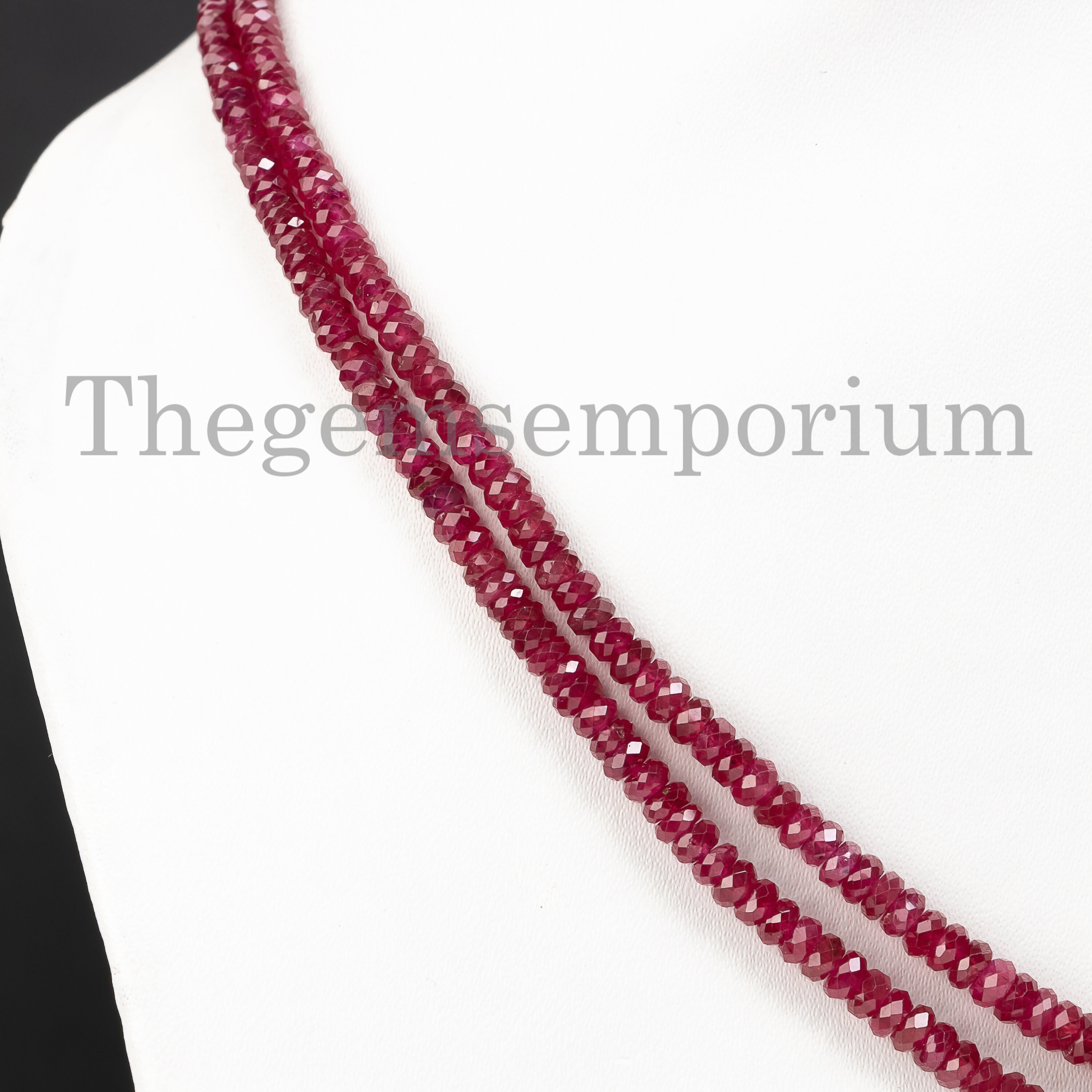High Quality Natural Burmese Ruby Necklace 2.25-5mm Burmese - Etsy