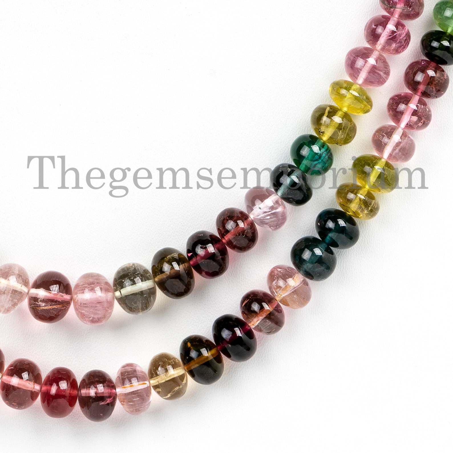 Extremely Rare Multi Tourmaline Smooth Necklace, Natural Tourmaline ...