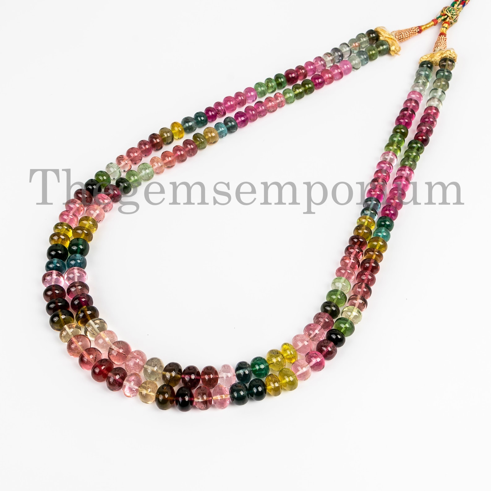 Extremely Rare Multi Tourmaline Smooth Necklace, Natural Tourmaline ...