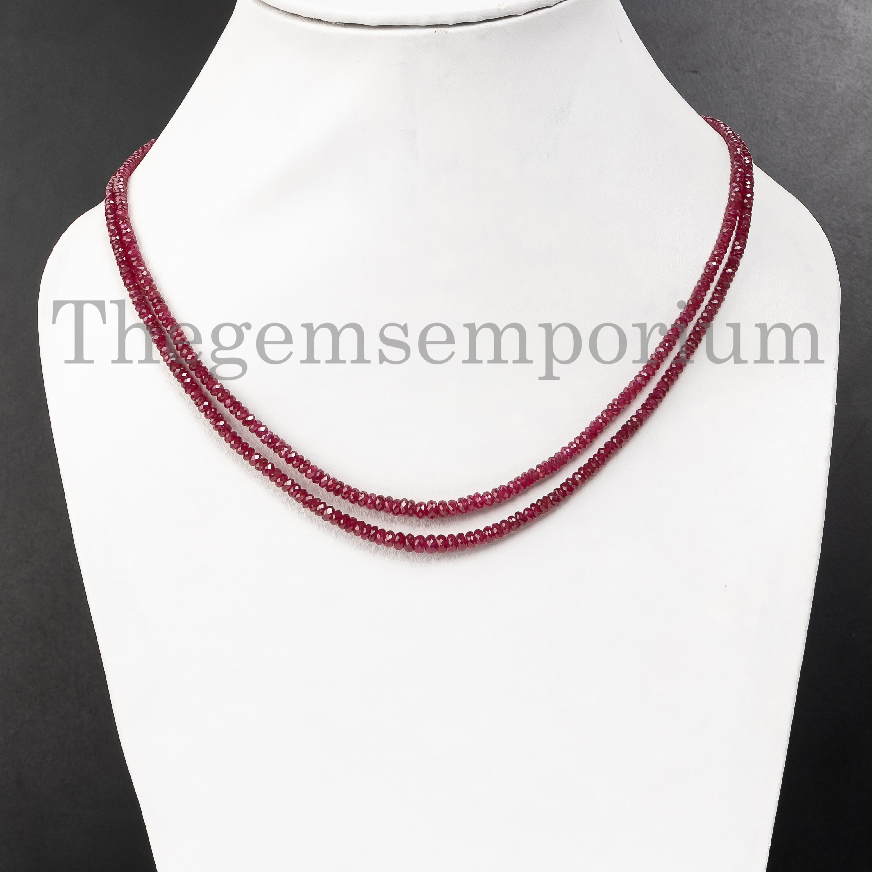 High Quality Natural Burmese Ruby Necklace 2.25-5mm Burmese - Etsy
